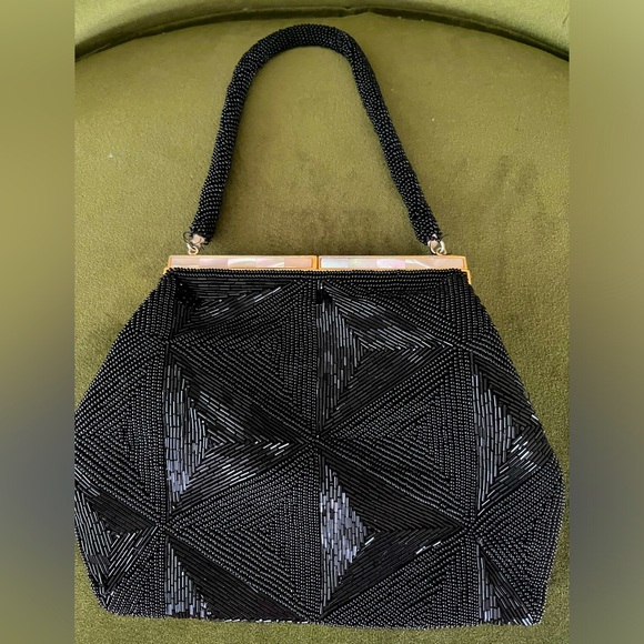 La Regale | Bags | Vintage 6 Year Old La Regal Hand Beaded Black Purse ...